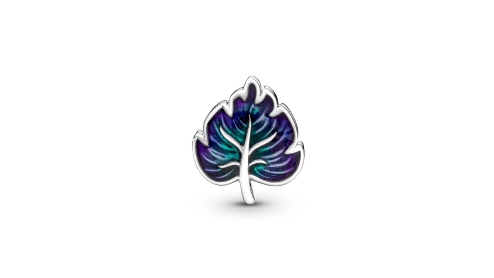Pandora Leaf Charm - Purple/Green | Harvey Norman