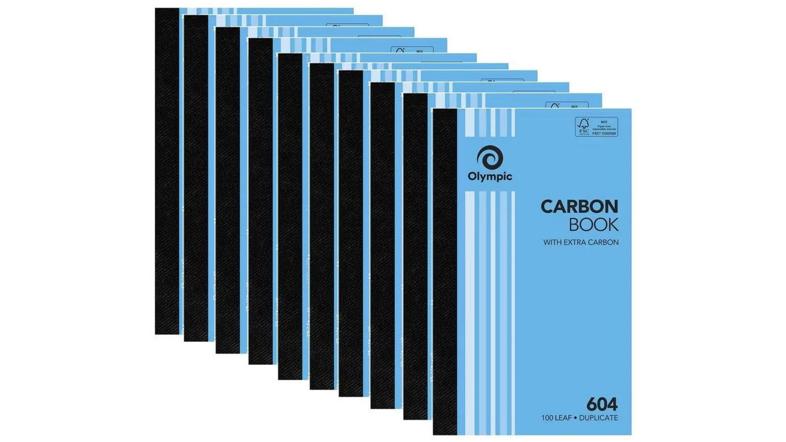 Olympic Pack of 10 604 Duplicate Carbon Book | Harvey Norman