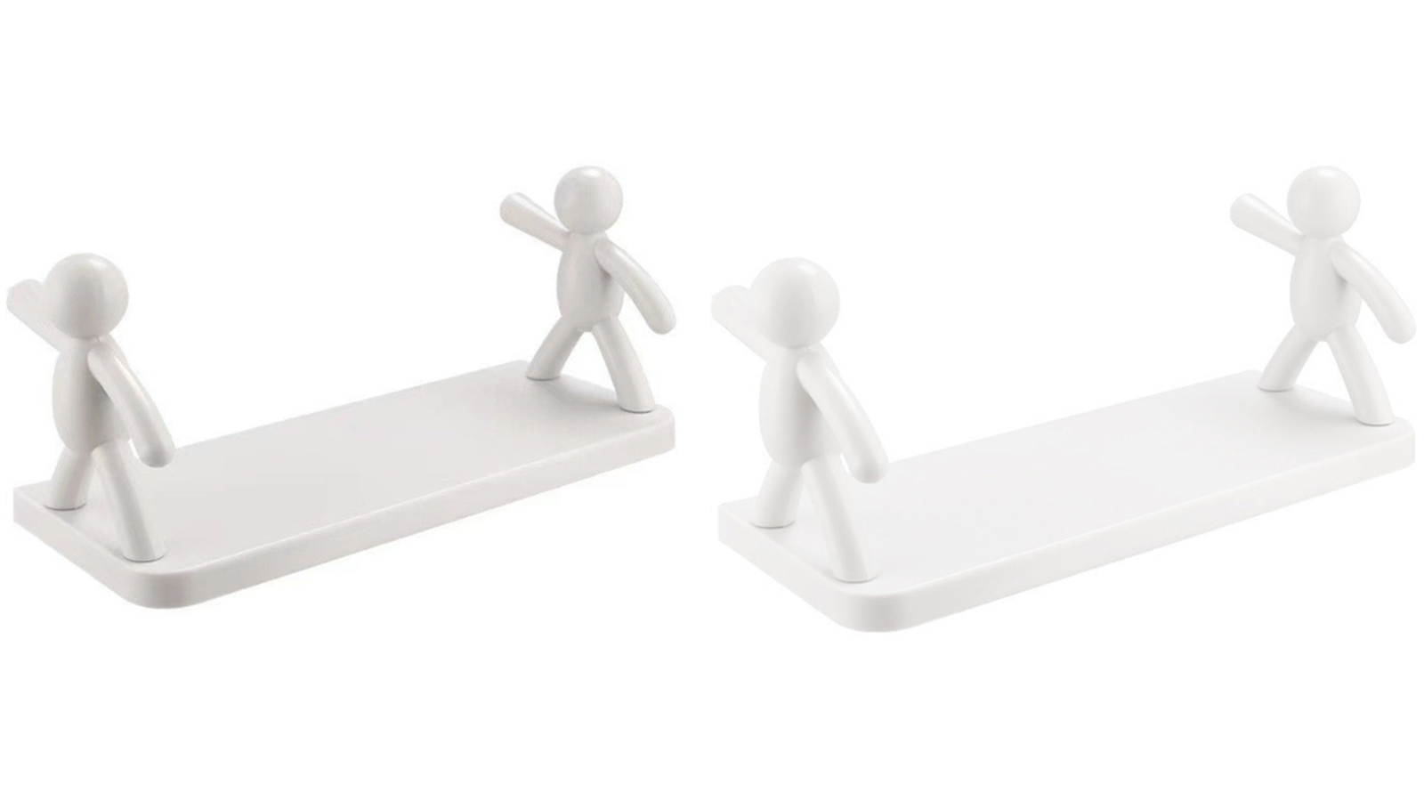 Vibe Geeks Wall-mounted Human Shaped Guardrail Hook Storage Rack ...