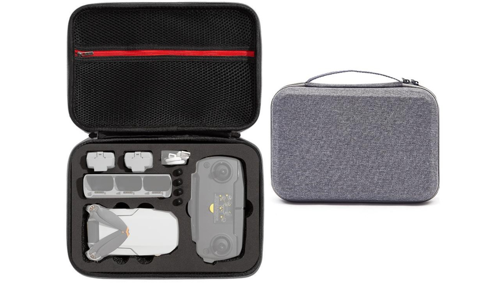 Vibe Geeks 21.5 x 29.5 x 10cm Grey Protective Hard Case for Dji Mini Se ...