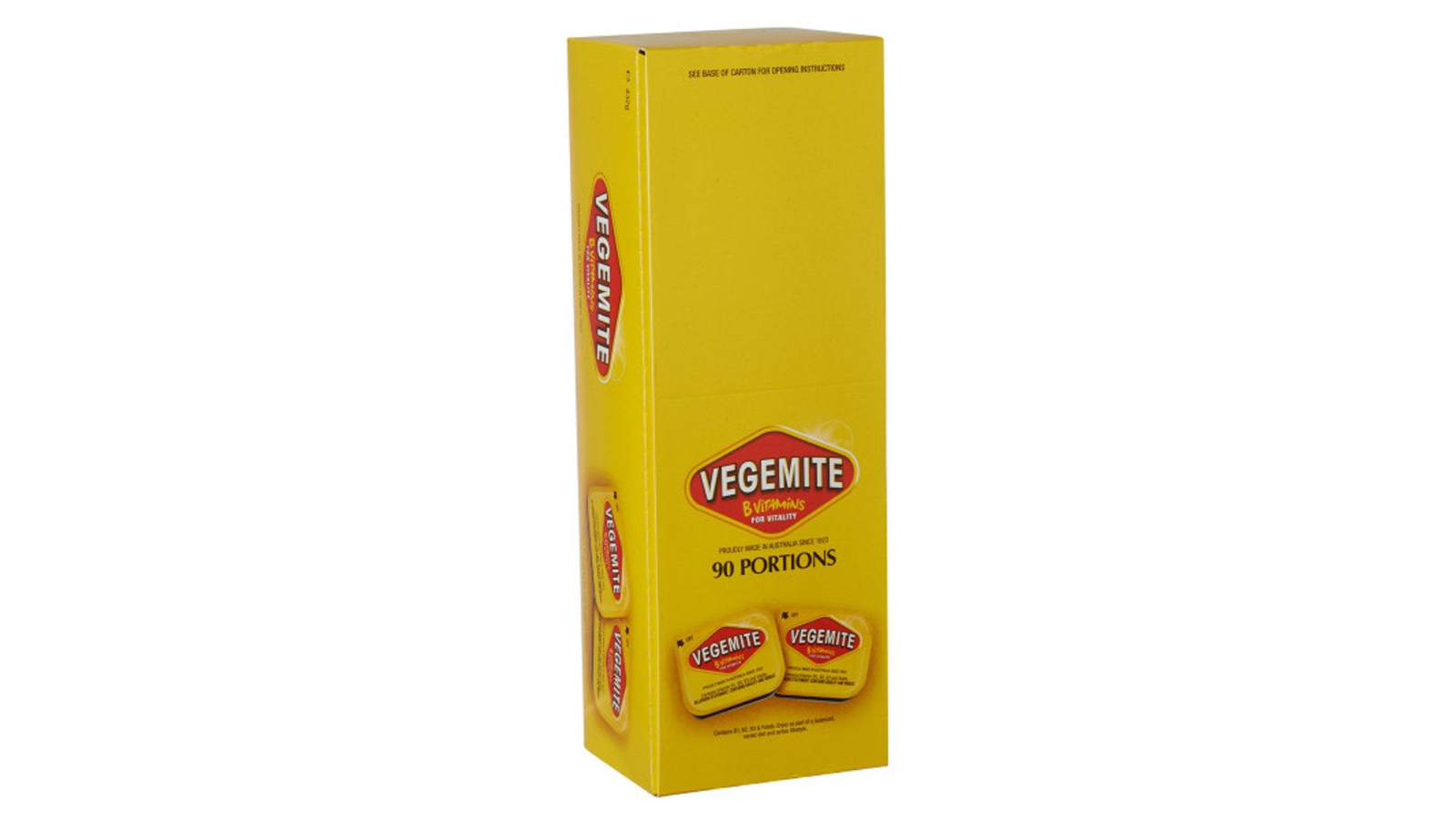 Vegemite Pack of 90 Single Serve Portion Spread - 4.8g | Harvey Norman