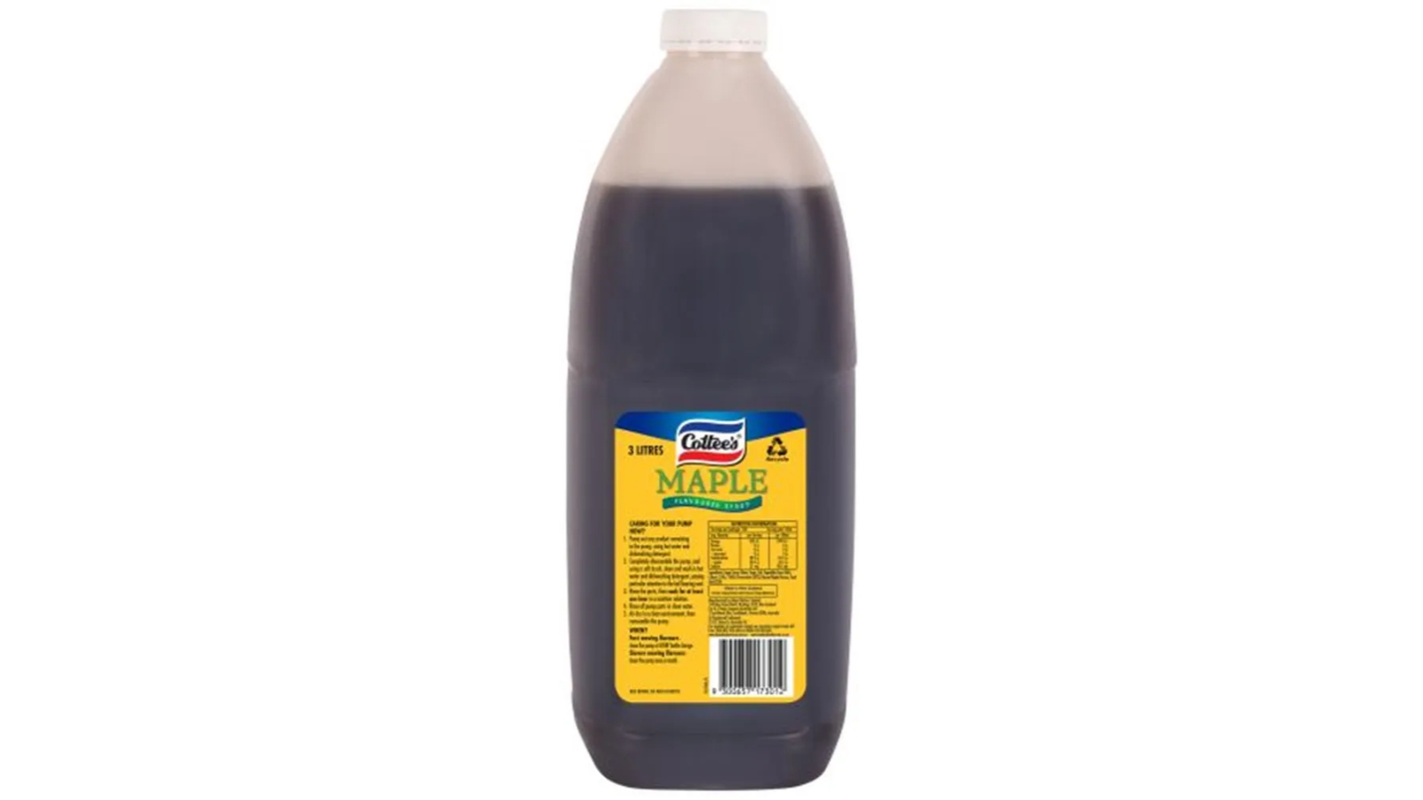 Cottees Maple Flavoured Syrup Topping Pancakes Bulk - 3Litre | Harvey ...