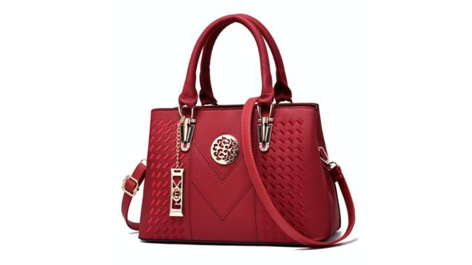 Vibe Geeks Stylish and Functional Women Leather Messenger Handbag - Red ...