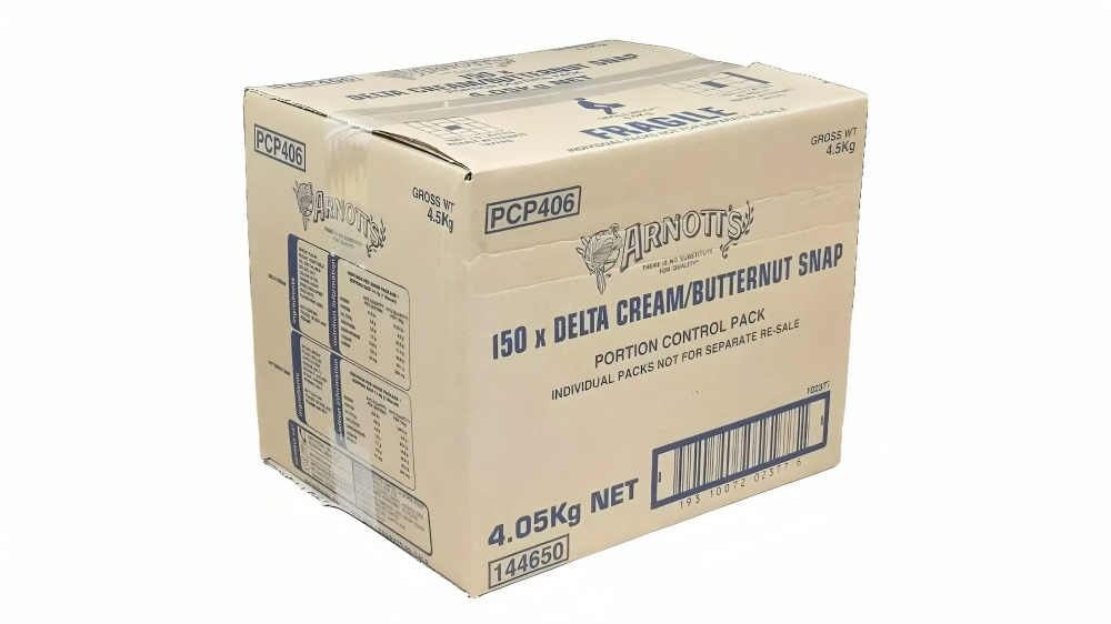 Arnotts 150 Portion Biscuits Butternut Snap Delta Cream Pack | Harvey ...