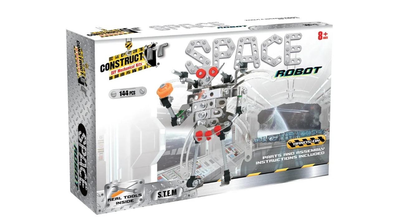 Construct It 144 Piece Space Robot Mechanical Kit | Harvey Norman