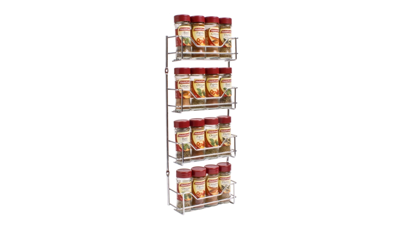 DLine Entree 4-Tier Spice Rack - Chrome | Harvey Norman
