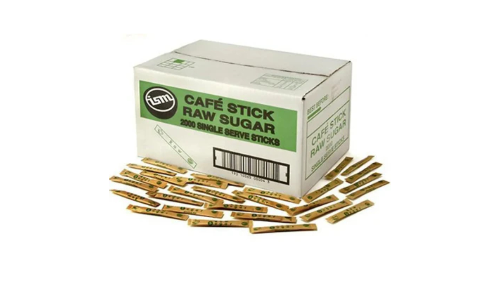 ISM Bulk Pack of 2000 Carton Single Serve Raw Sugar Stick | Harvey Norman