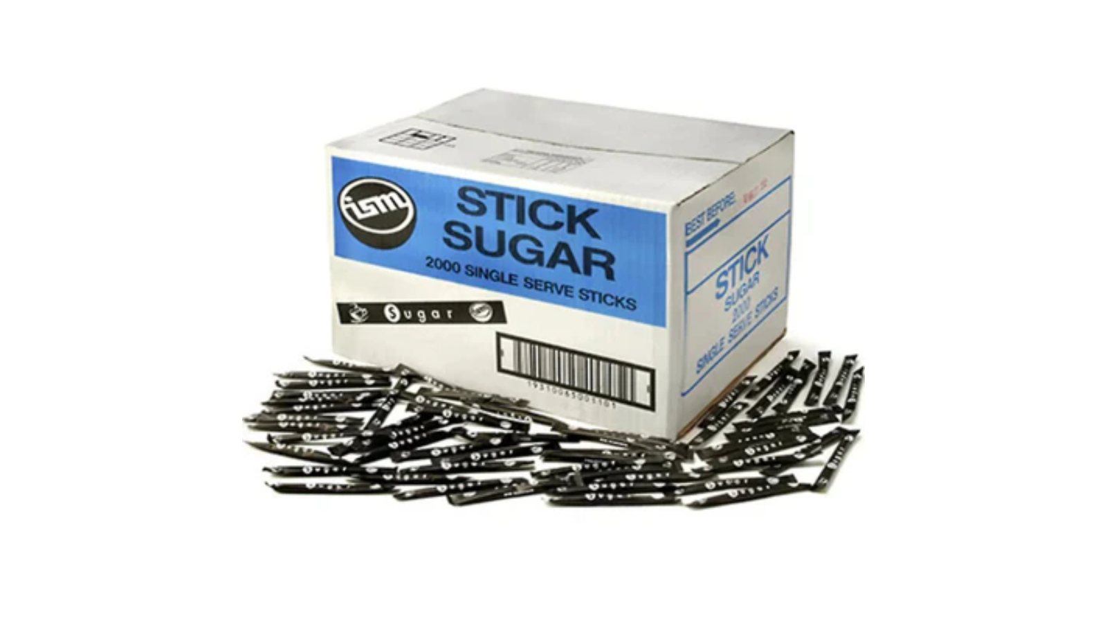 ISM Bulk Pack of 2000 Carton Single Serve Black Sugar Stick | Harvey Norman