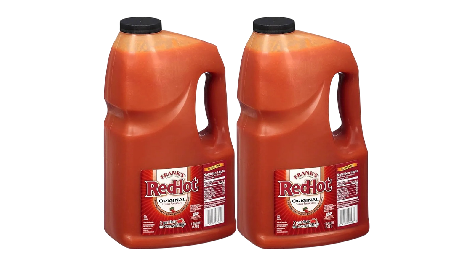 Frank's Pack of 2 Bottle Red Hot Original Chilli Sauce - 3.78 Litre ...