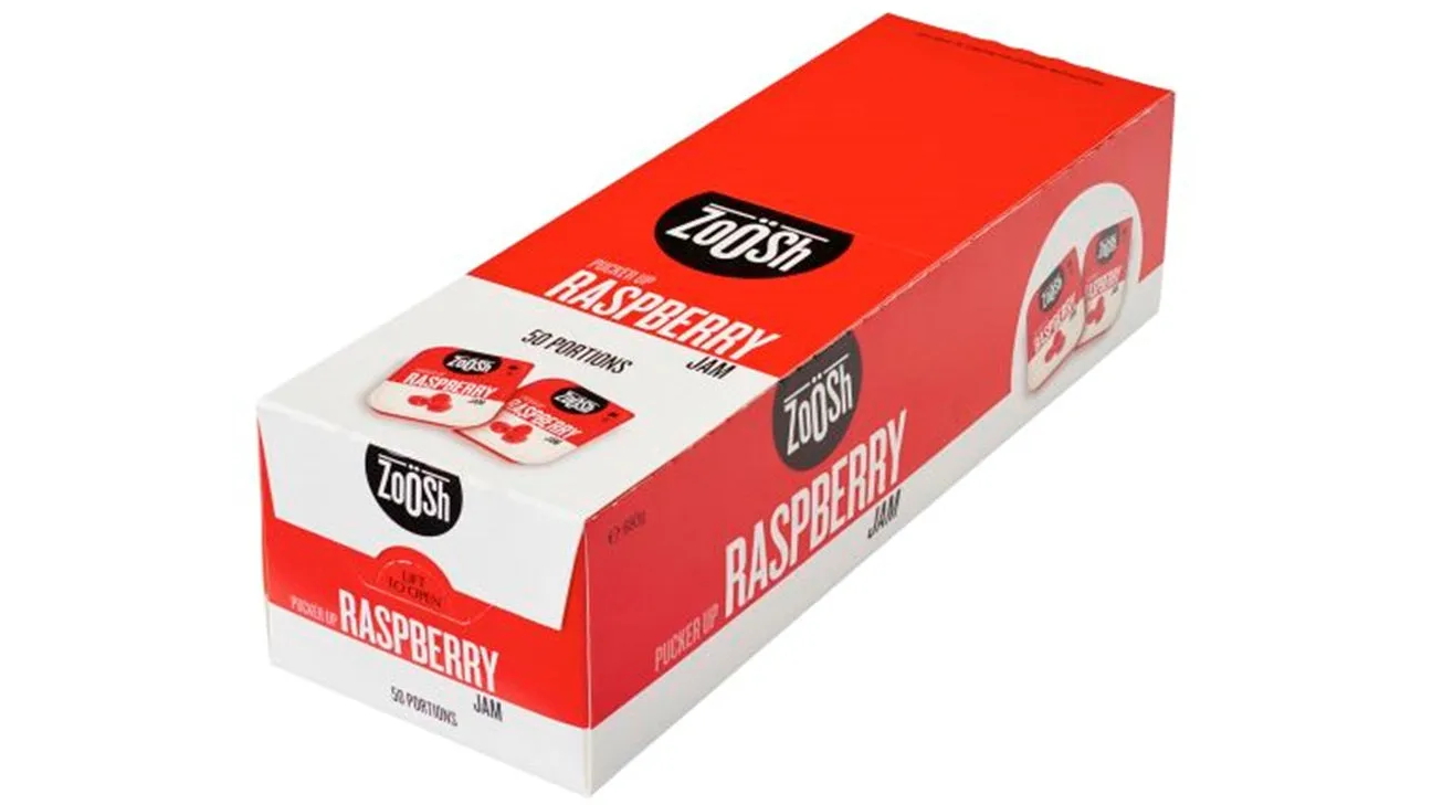 Zoosh Raspberry Individual Portions 13.6g - 50-Pack | Harvey Norman