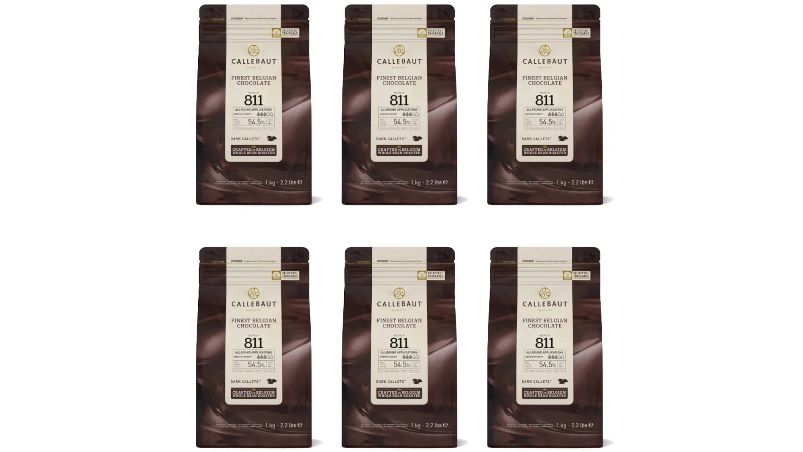 Callebaut 1kg Dark Bittersweet Chocolate Callets - 6 Pack | Harvey Norman