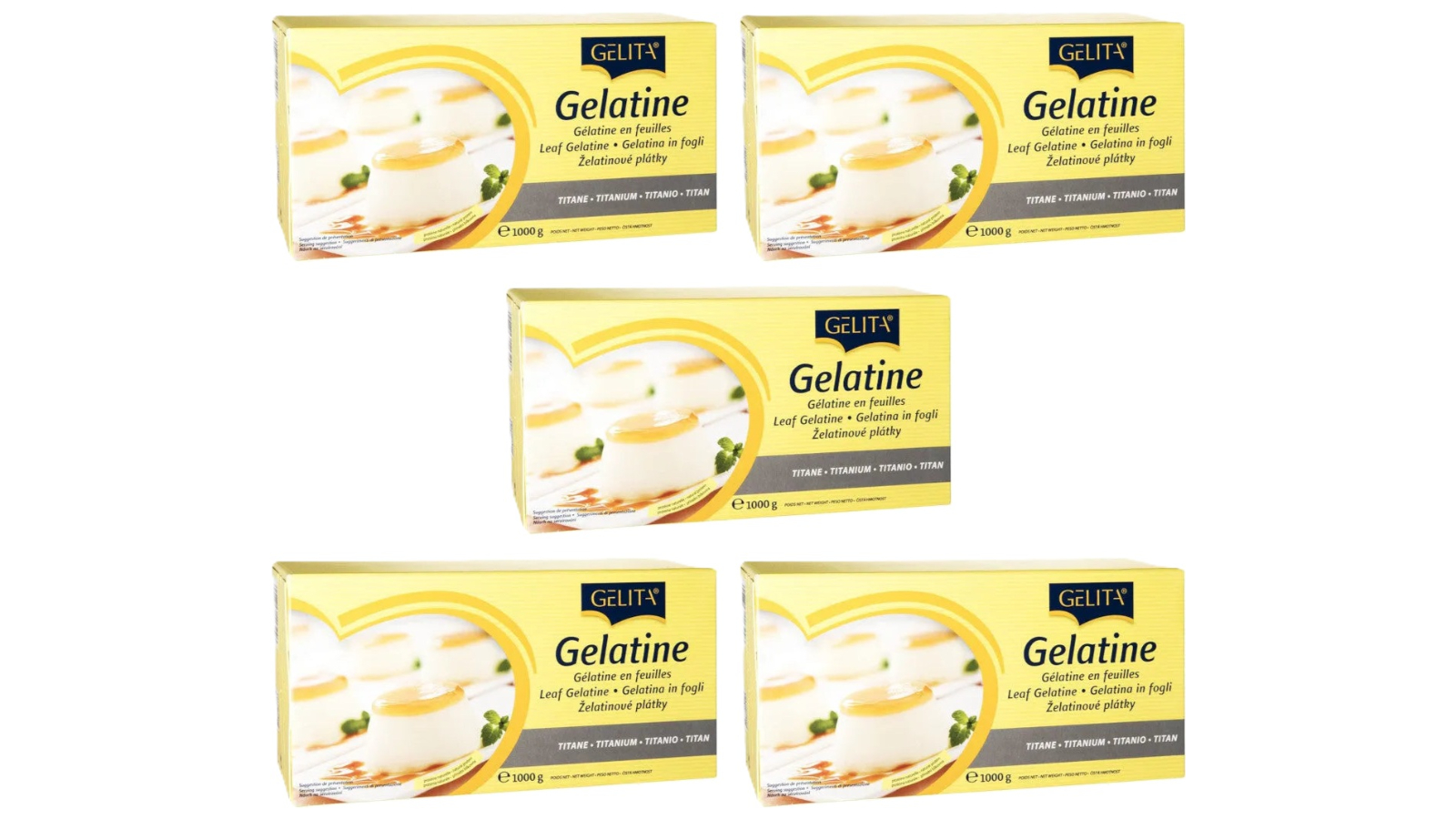Gelita Pack of 5 1kg Titanium Gelatine | Harvey Norman