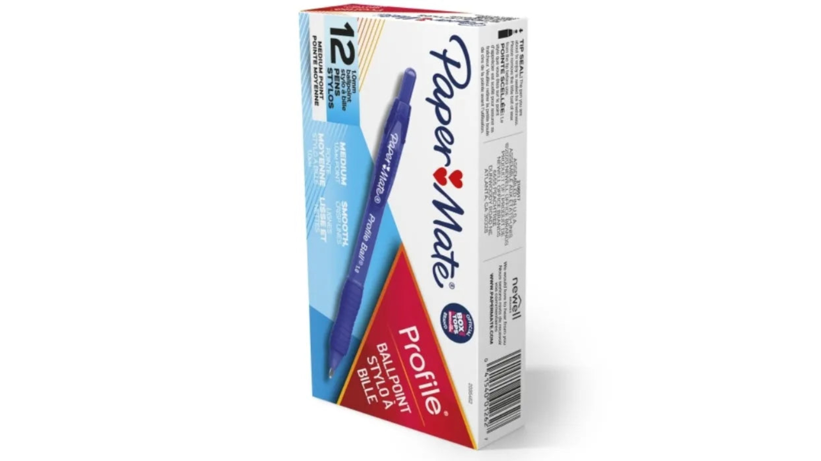 Papermate Pack of 12 Profile Medium Ballpoint Pen - Blue | Harvey Norman