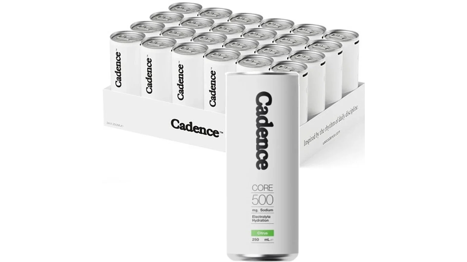 Cadence Electrolyte Sport Hydration Drink Citrus 250ml Cans - 24 Pack ...