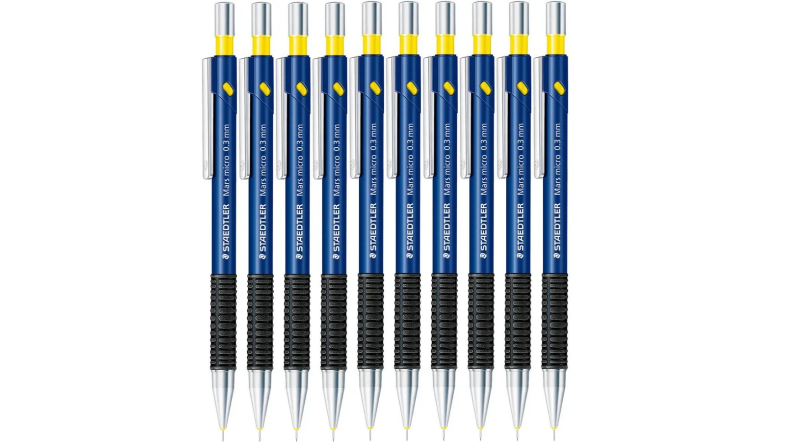 Staedtler 775 Set of 10 Mars Micro Mechanical Pencil Pacer - 0.03cm ...