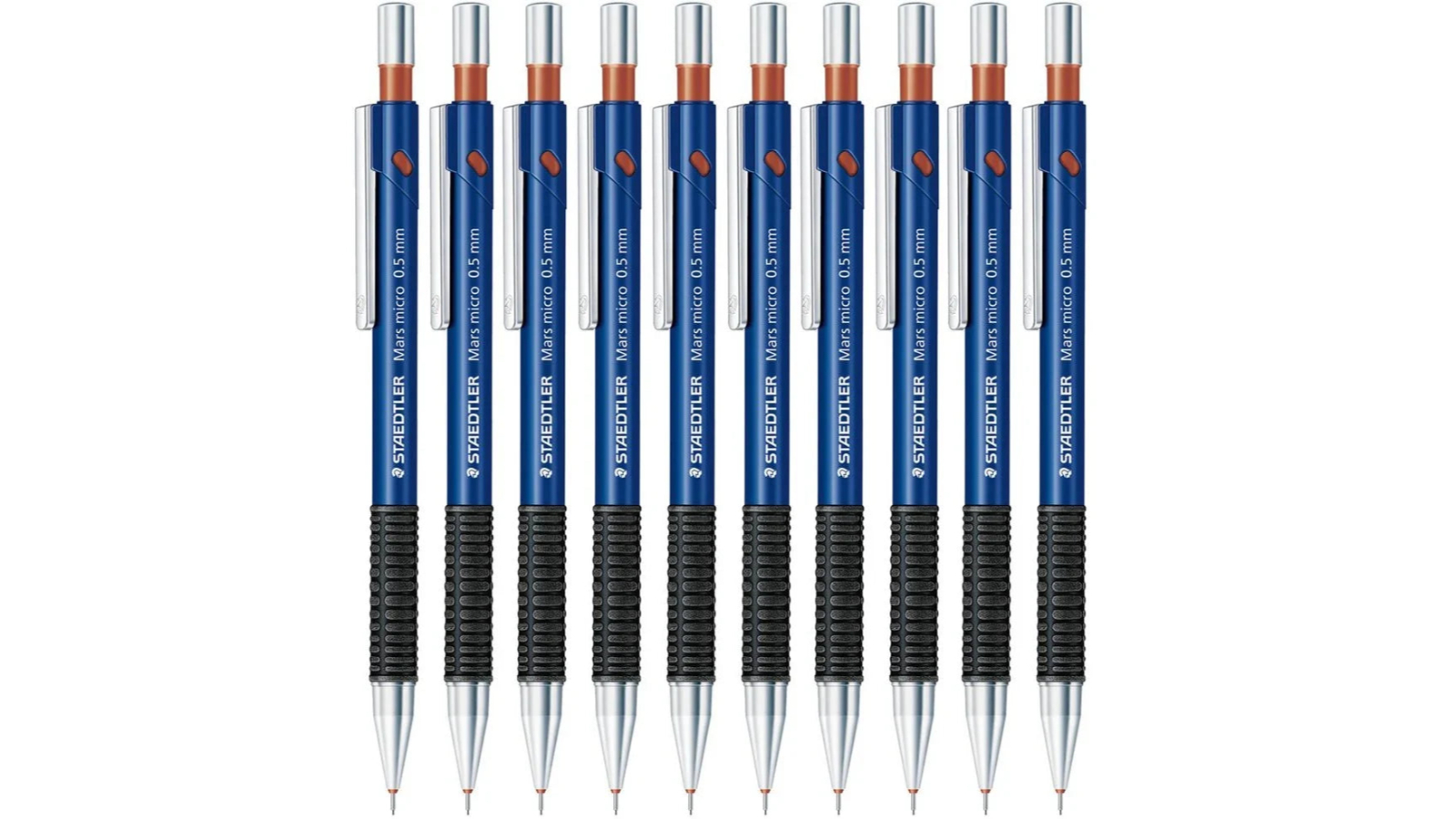 Staedtler 775 Set of 10 Mars Micro Mechanical Pencil Pacer - 0.05cm ...