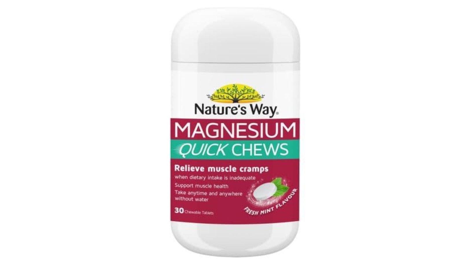 Natures Way 30 Tablet Magnesium Quick Chew | Harvey Norman