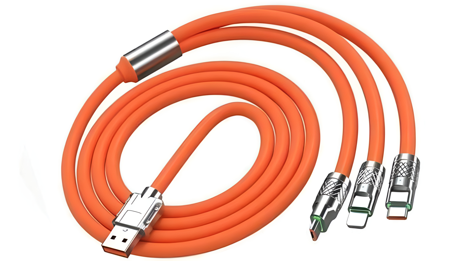 Cosmetics Squad 3-in-1 Lightning Micro USB Type C Charging Data Cable ...