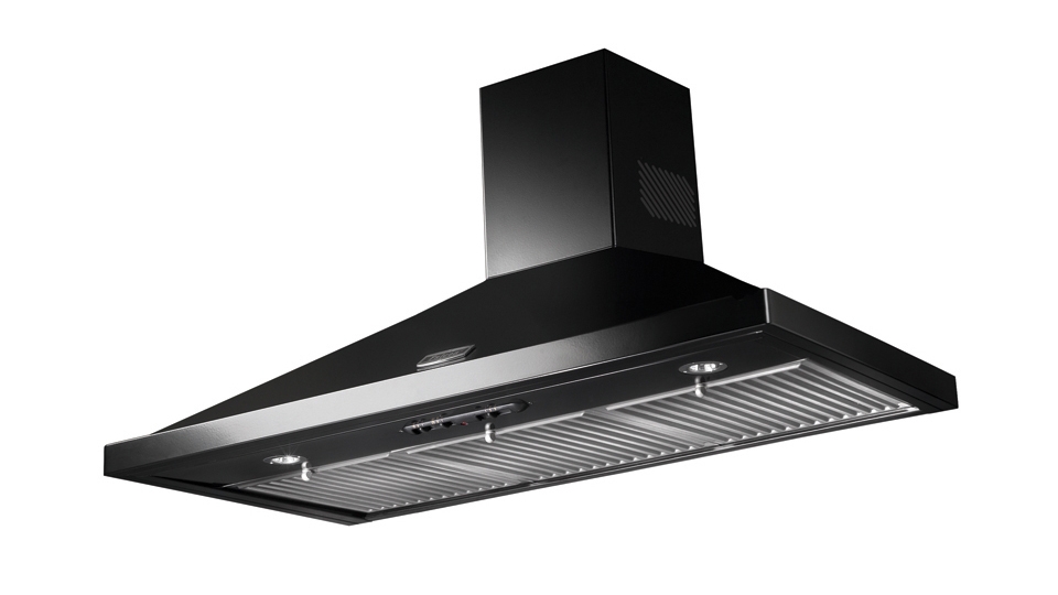Falcon 90cm Canopy Rangehood - Black | Harvey Norman