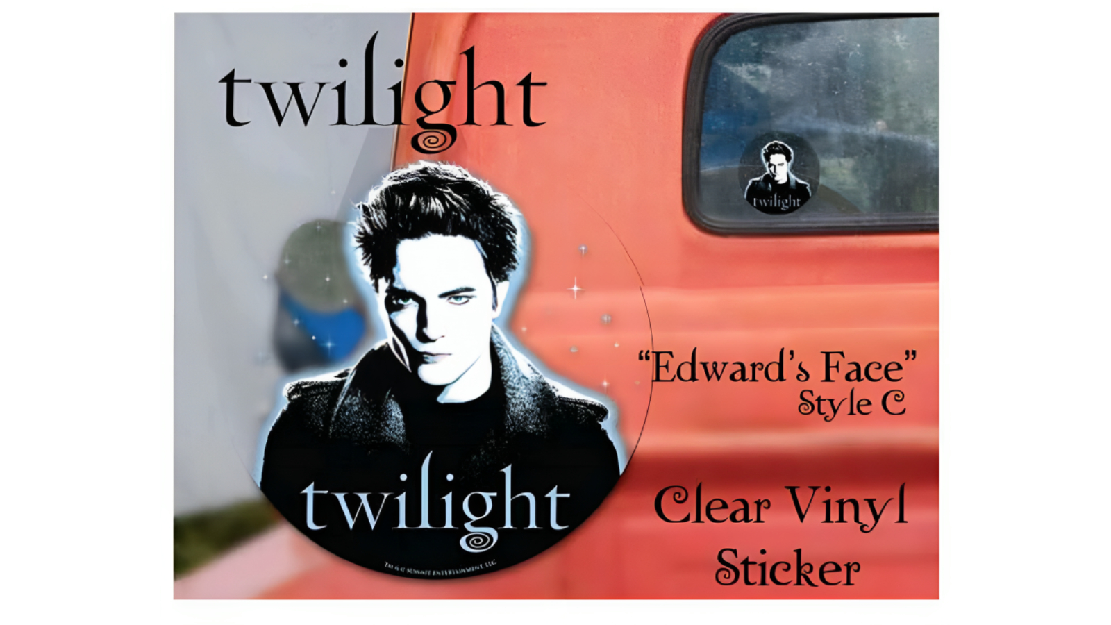 Twilight Clear Vinyl Style C Edward Sticker | Harvey Norman