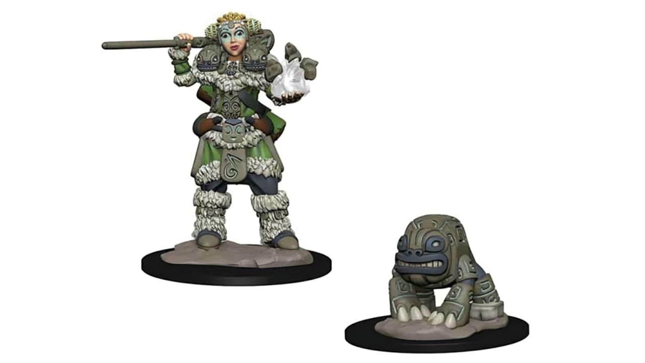 Latest Buys Wardlings Girl Druid and Stone Creature Pre-Painted Minis ...
