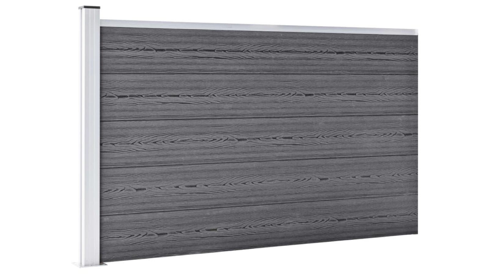 Grey garden fence store