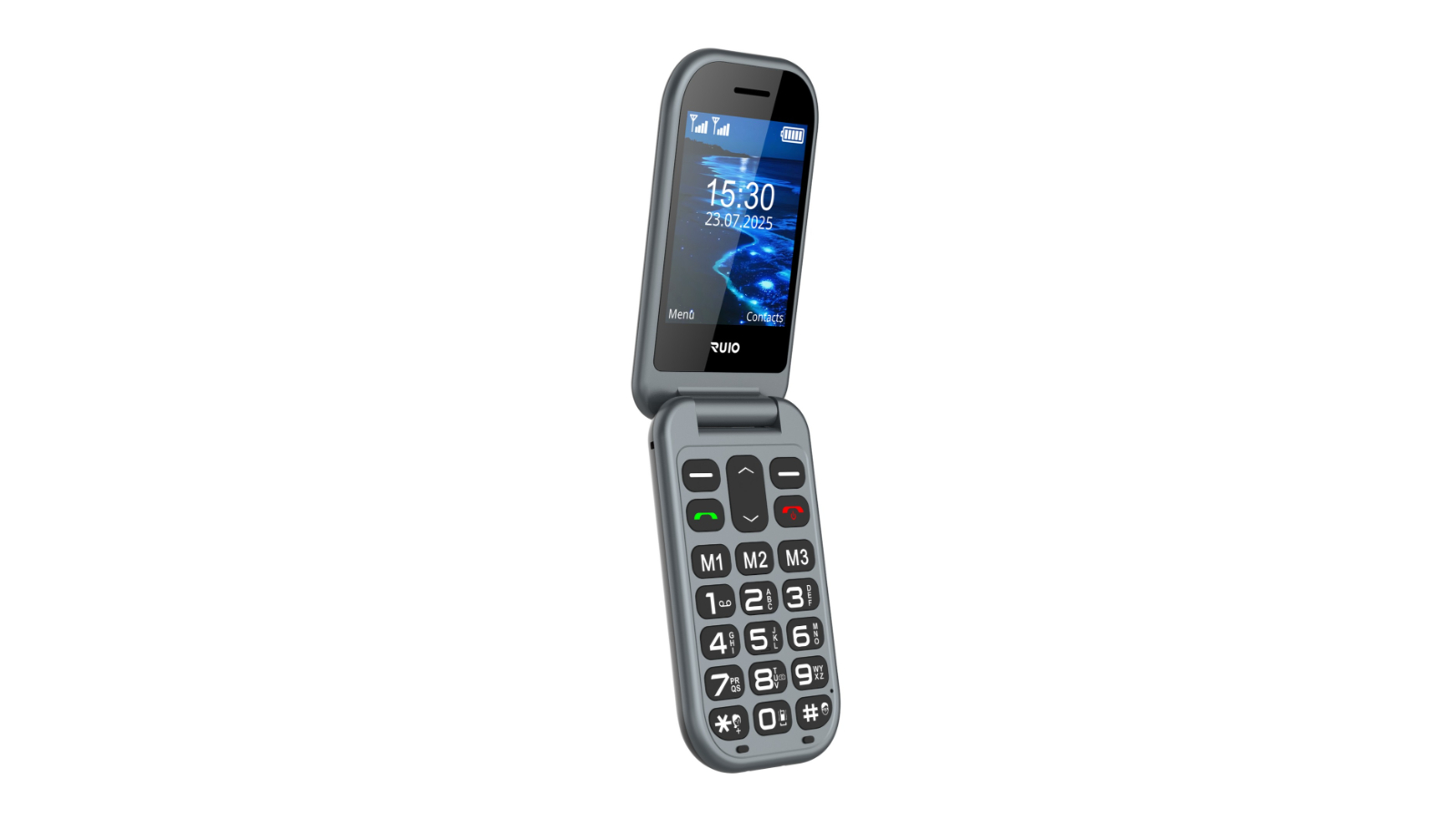 RUIO S1 4G Flip Phone - Black | Harvey Norman
