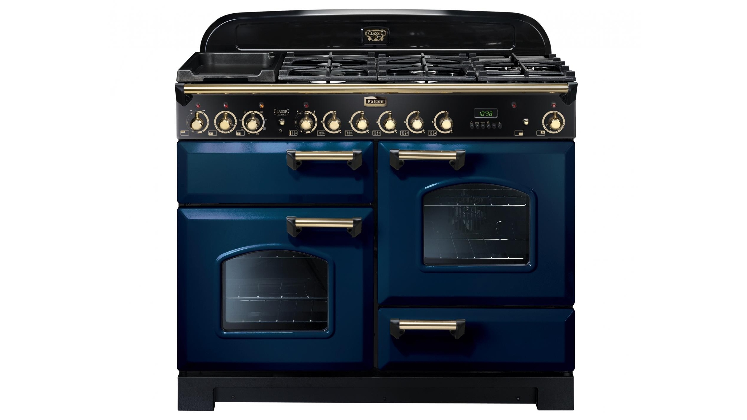 Falcon Classic Deluxe 1100mm Dual Fuel Freestanding Cooker - Royal Blue ...