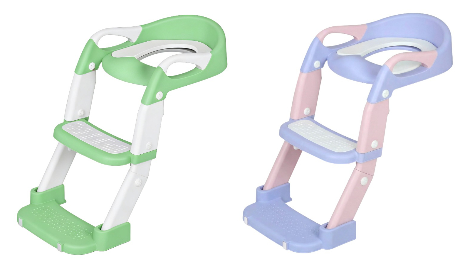 Advwin Foldable 2-in-1 Toddler Potty Training Seat with Stool Ladder ...