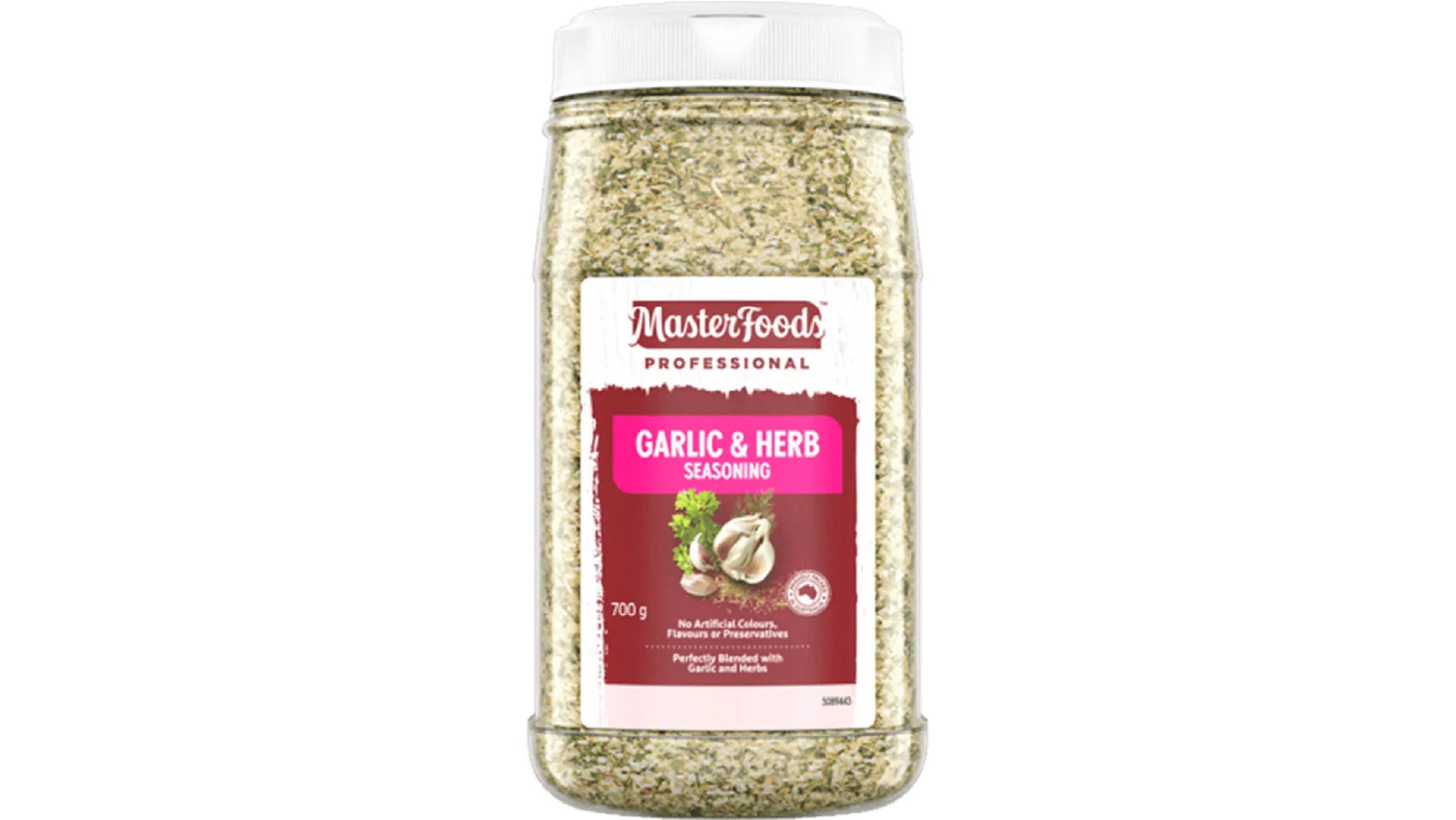Masterfoods 700g Bottle Bulk Size Garlic And Herb Seasoning | Harvey Norman