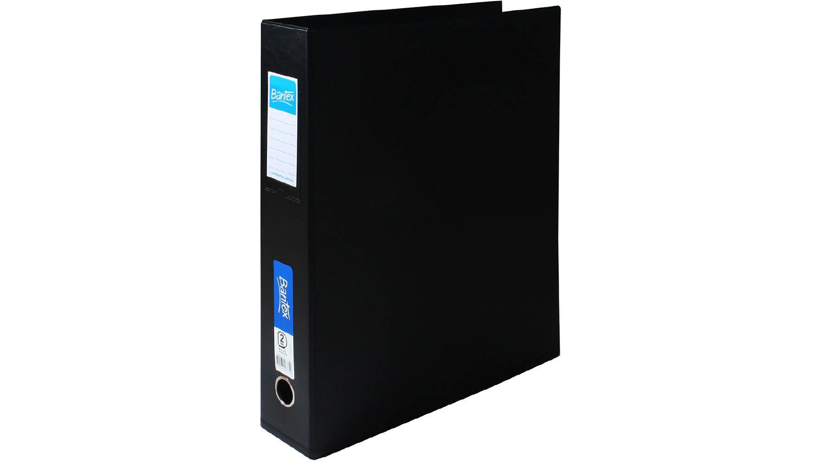Bantex A3 65mm 3D Portrait PP Ring Binder - Black | Harvey Norman