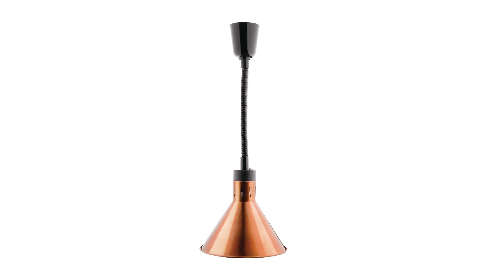 Apuro Retractable Conical Heat Lamp Shade Copper Finish | Harvey Norman