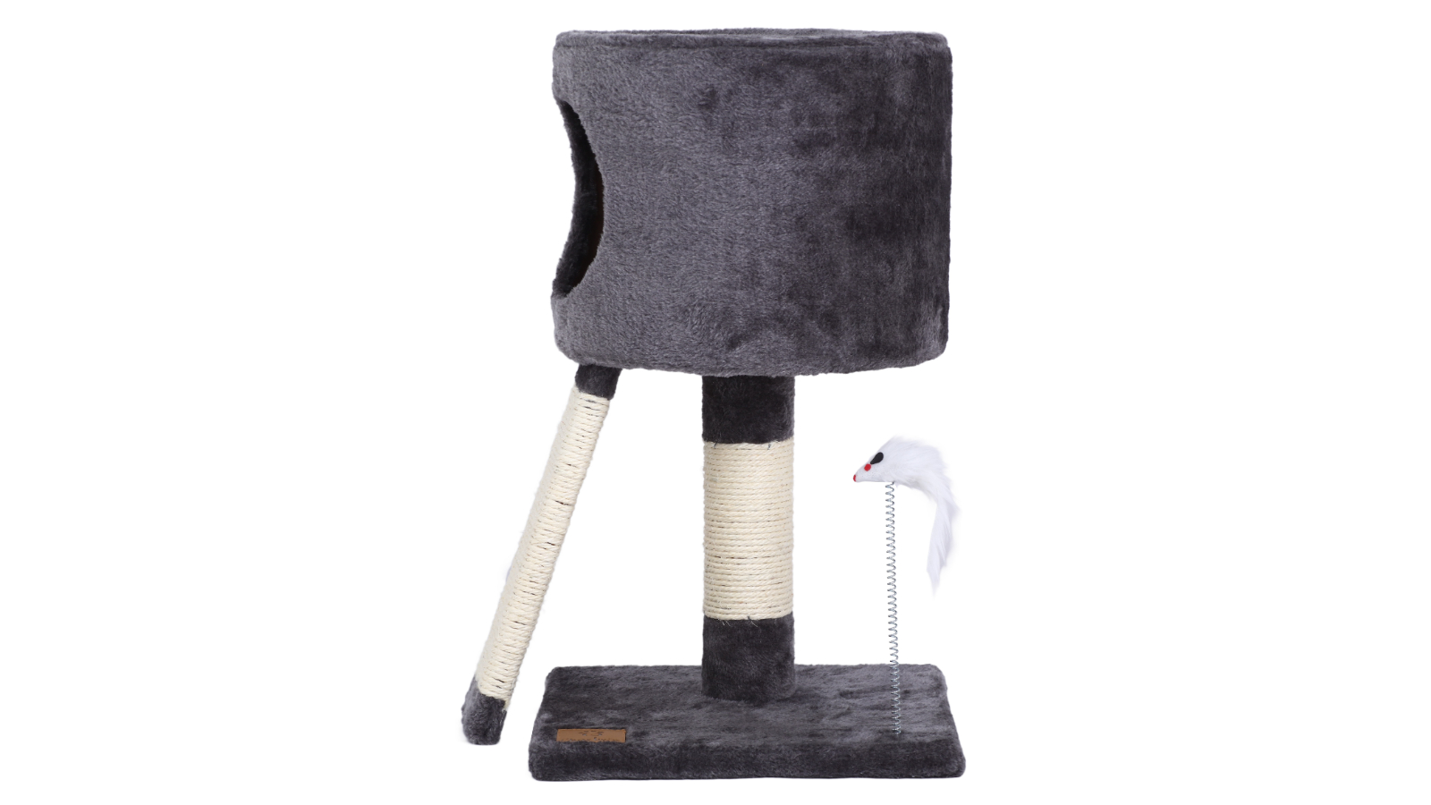 Charlie's 30x30x52cm Cat Tree Cubby with Scratching Slope - Charcoal ...