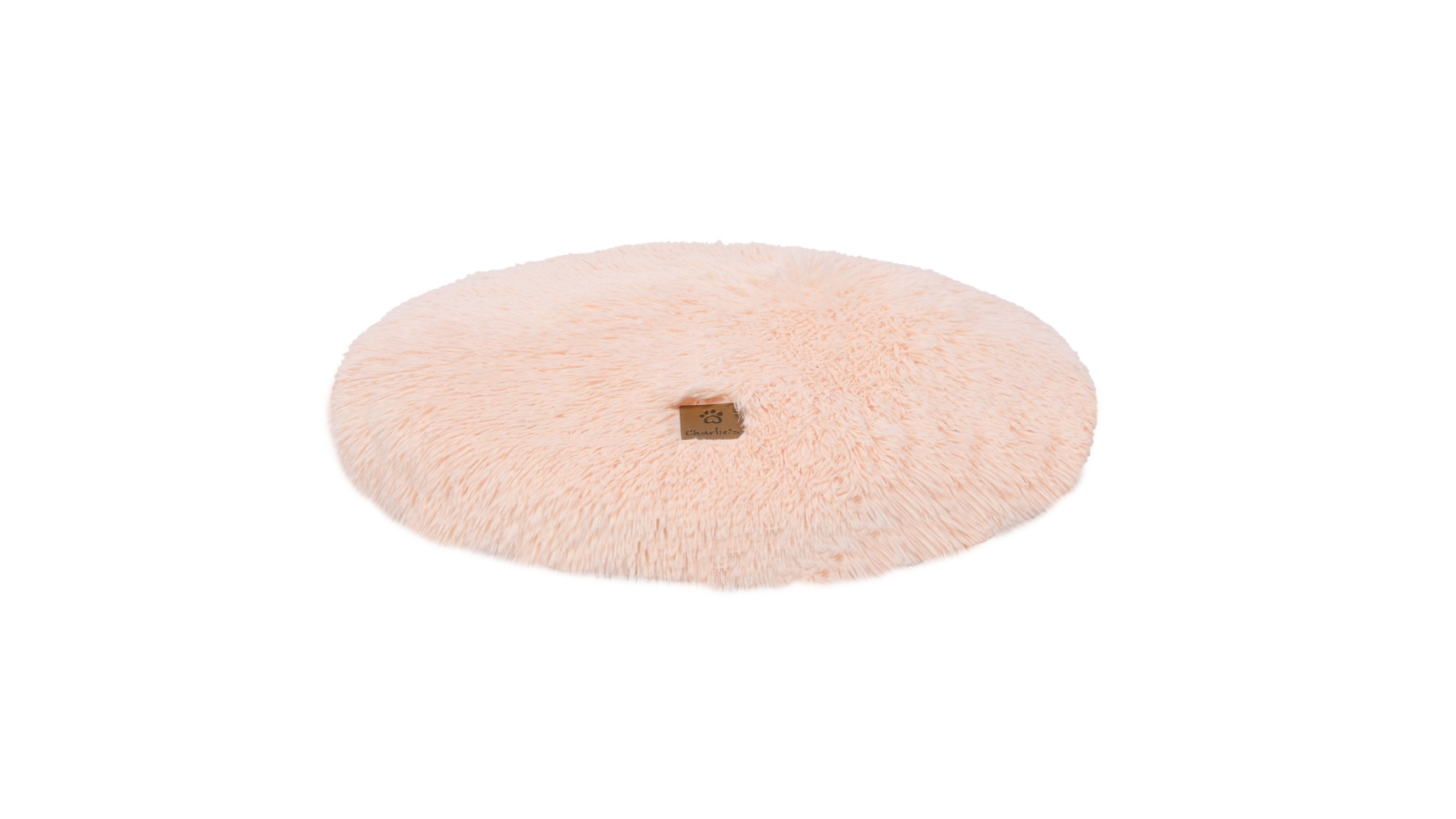 Charlie's Shaggy Faux Fur Round Padded Lounge Mat Soft Beige - Medium ...