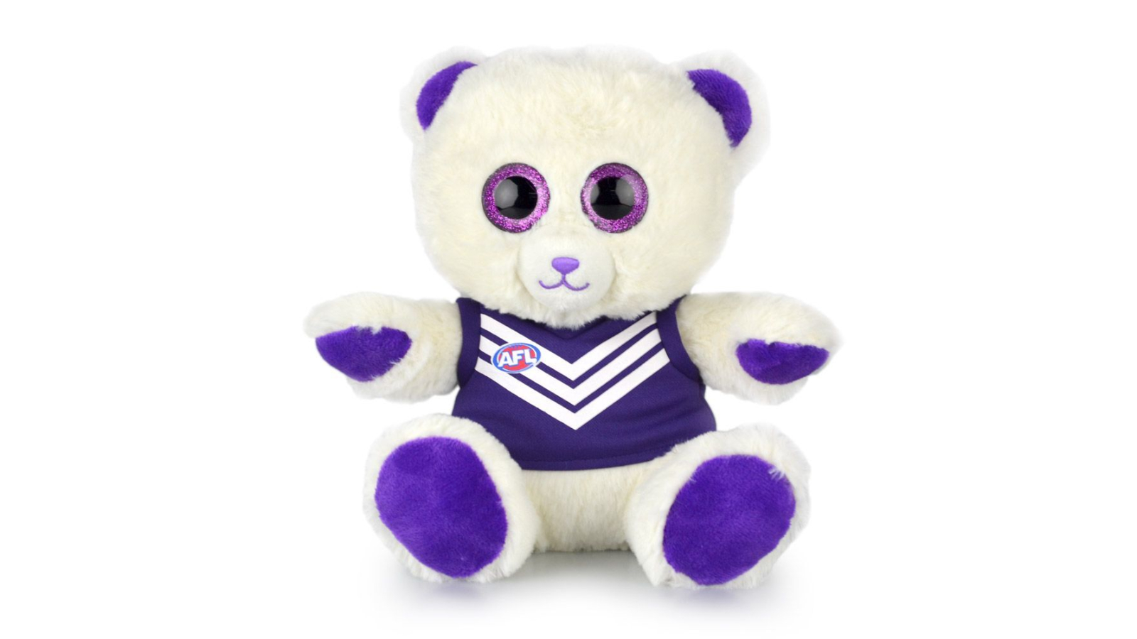 AFL 22cm Kids Sparkle Fremantle Footy Team Soft Plush Toy - 3 year+ ...