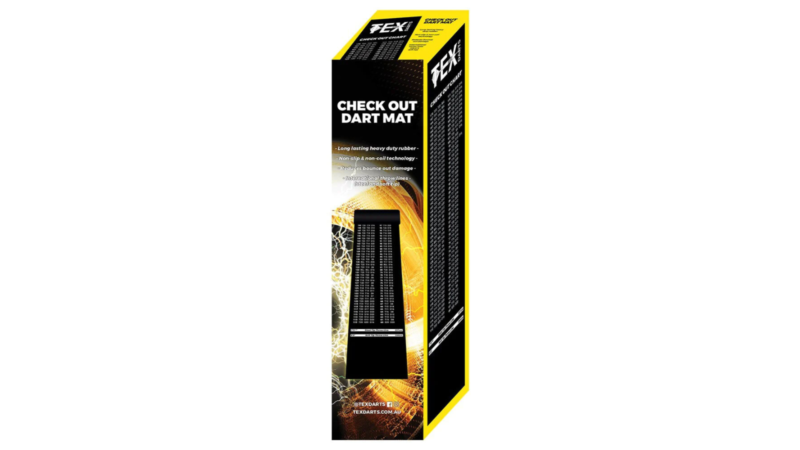 TEX Check Out Darts Dual International Throw Line Marker Mat - 299 x ...