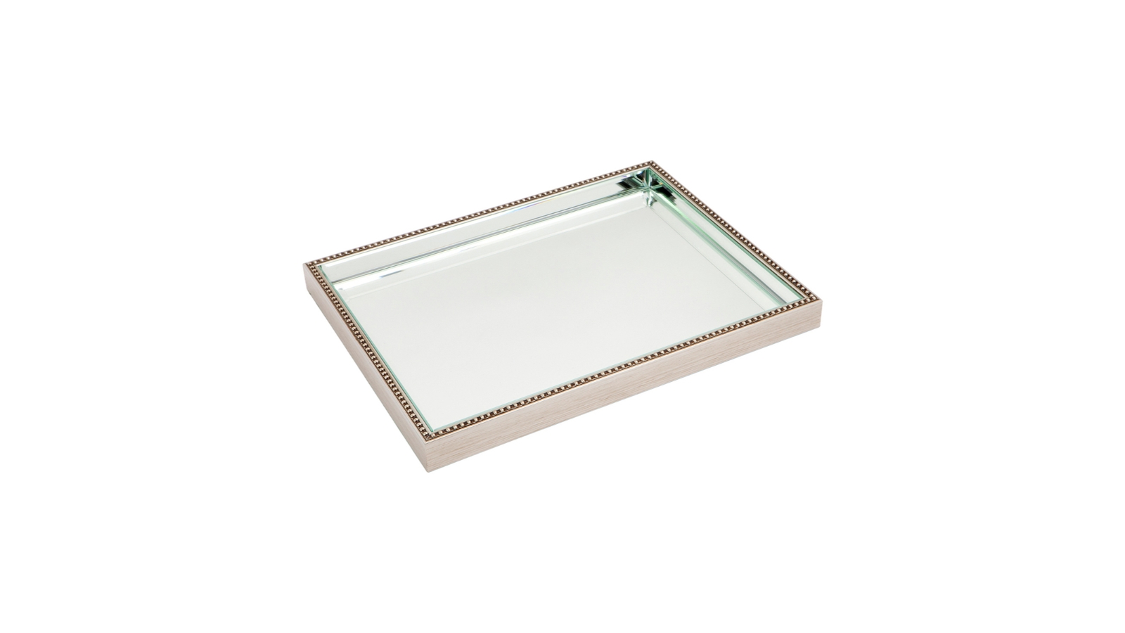 Cafe Lighting & Living Zeta Mirror Tray - Large Antique Silver | Harvey ...