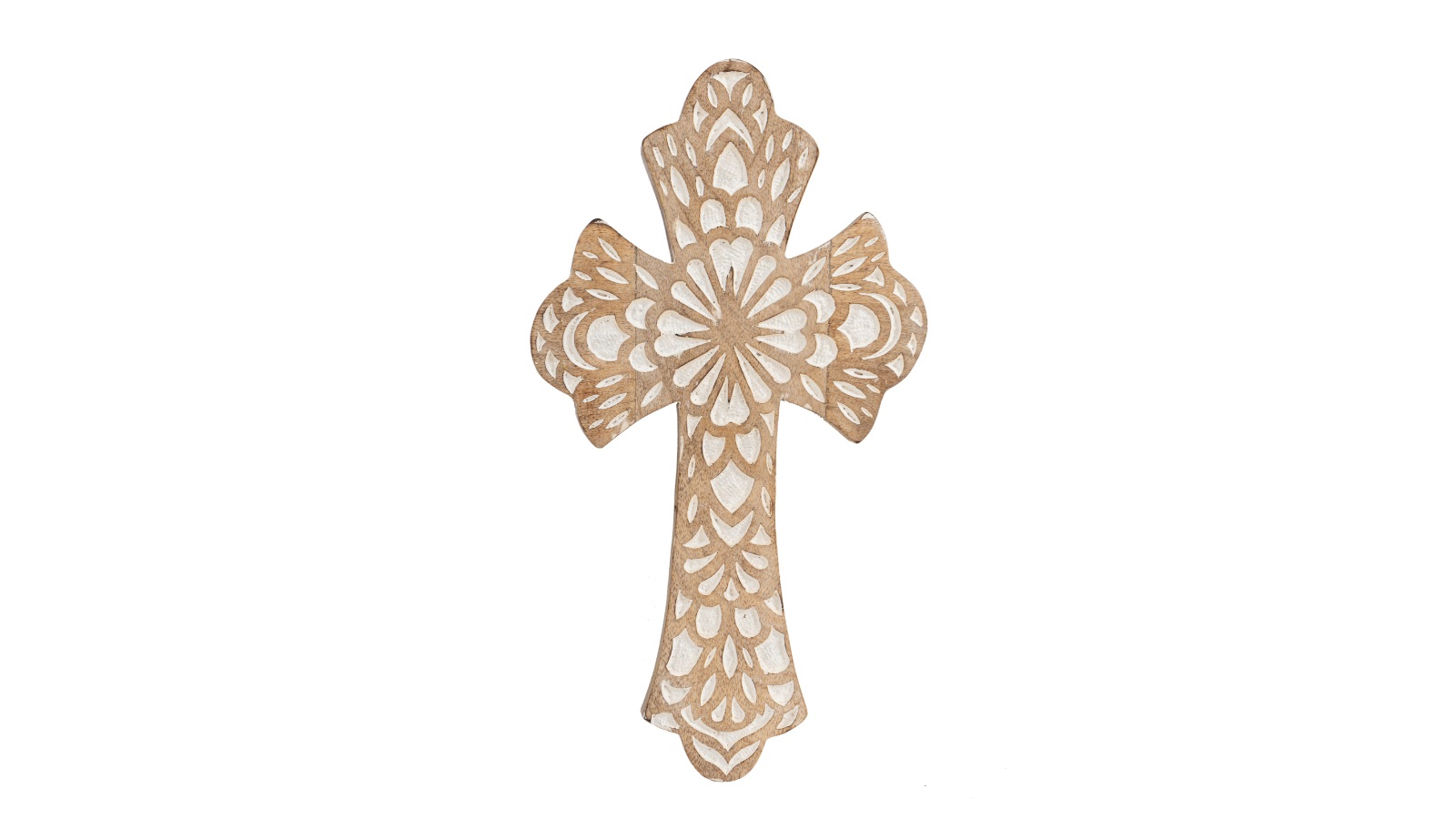 Willow and Silk Handcrafted Budded Cross Wall Hanging Ornament ...