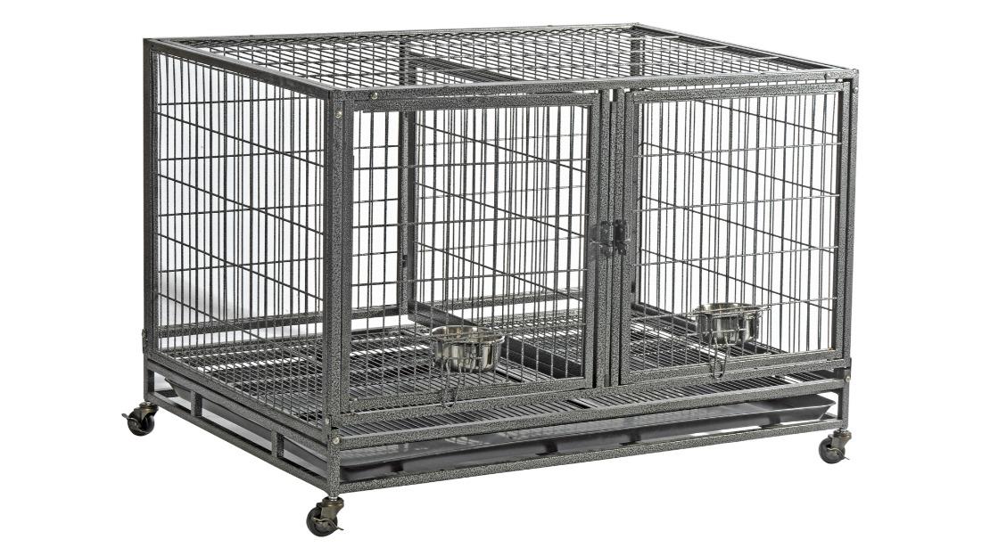 Flyline Collapsible Dog Transporter Travel Cage with Divider | Harvey ...