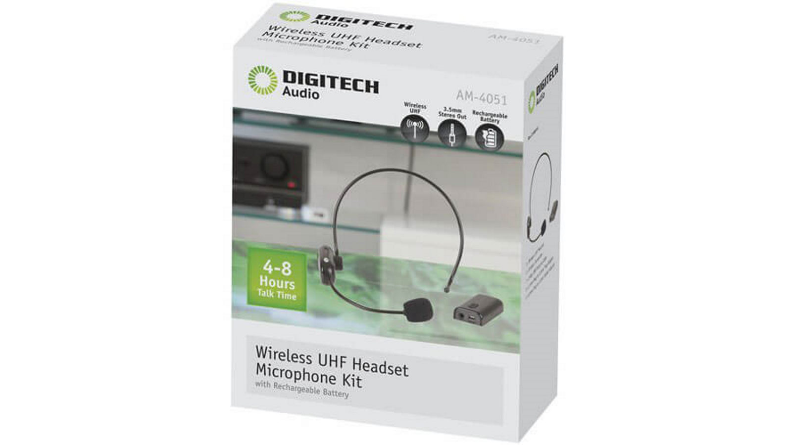 Digitech Audio Wireless Headset Microphone and Receiver Kit | Harvey Norman