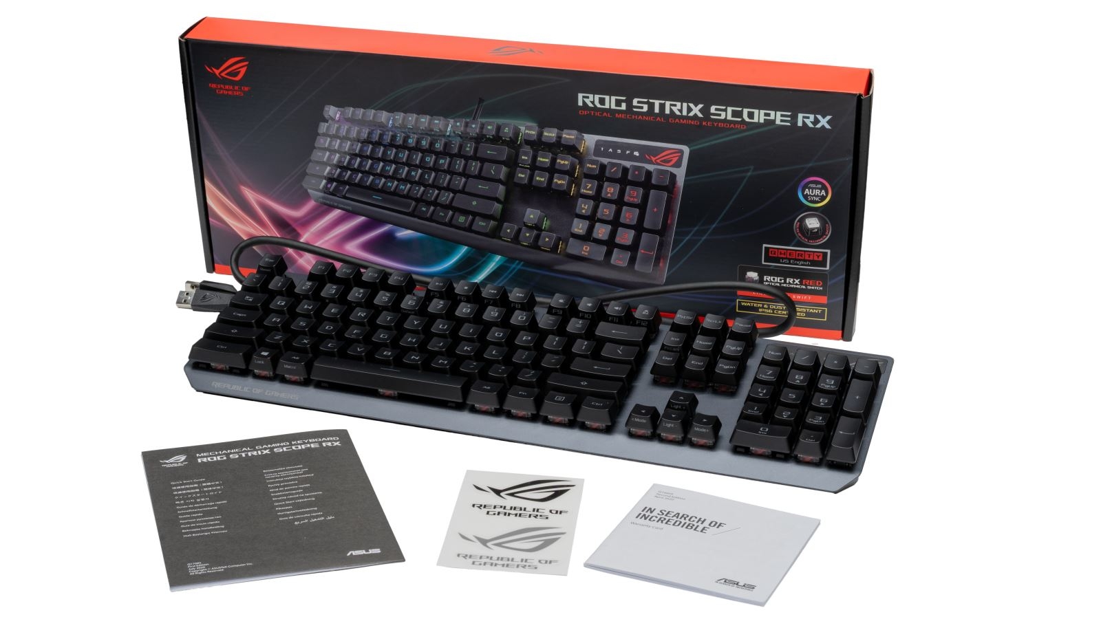ROG Strix Scope RX Optical Mechanical Gaming Keyboard | Harvey Norman