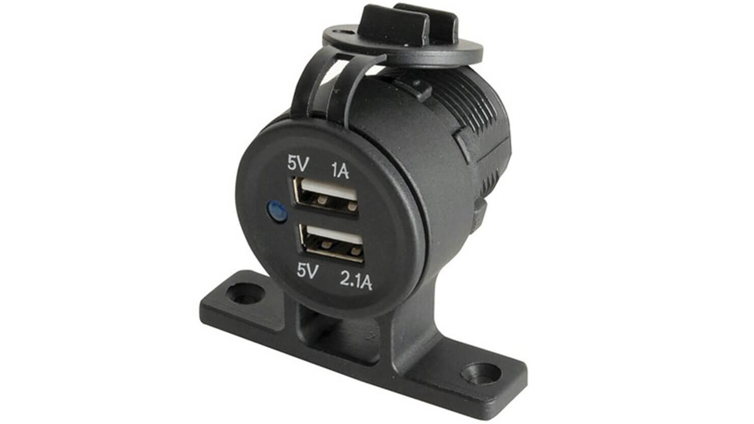 5V 1A/2.1A Twin USB Port Panel Surface Mount Converter | Harvey Norman