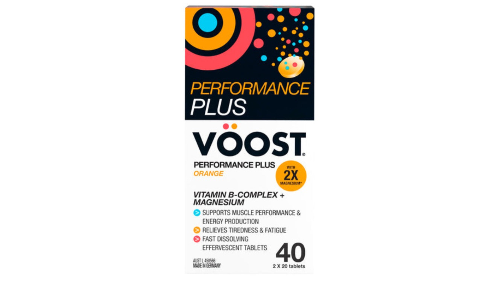 Voost Performance Plus Orange Flavour 40 Tablet Supplement | Harvey Norman