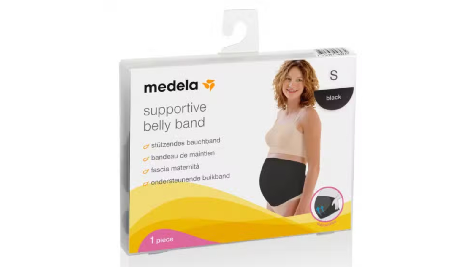 Medela Black Supportive Belly Band - Small | Harvey Norman