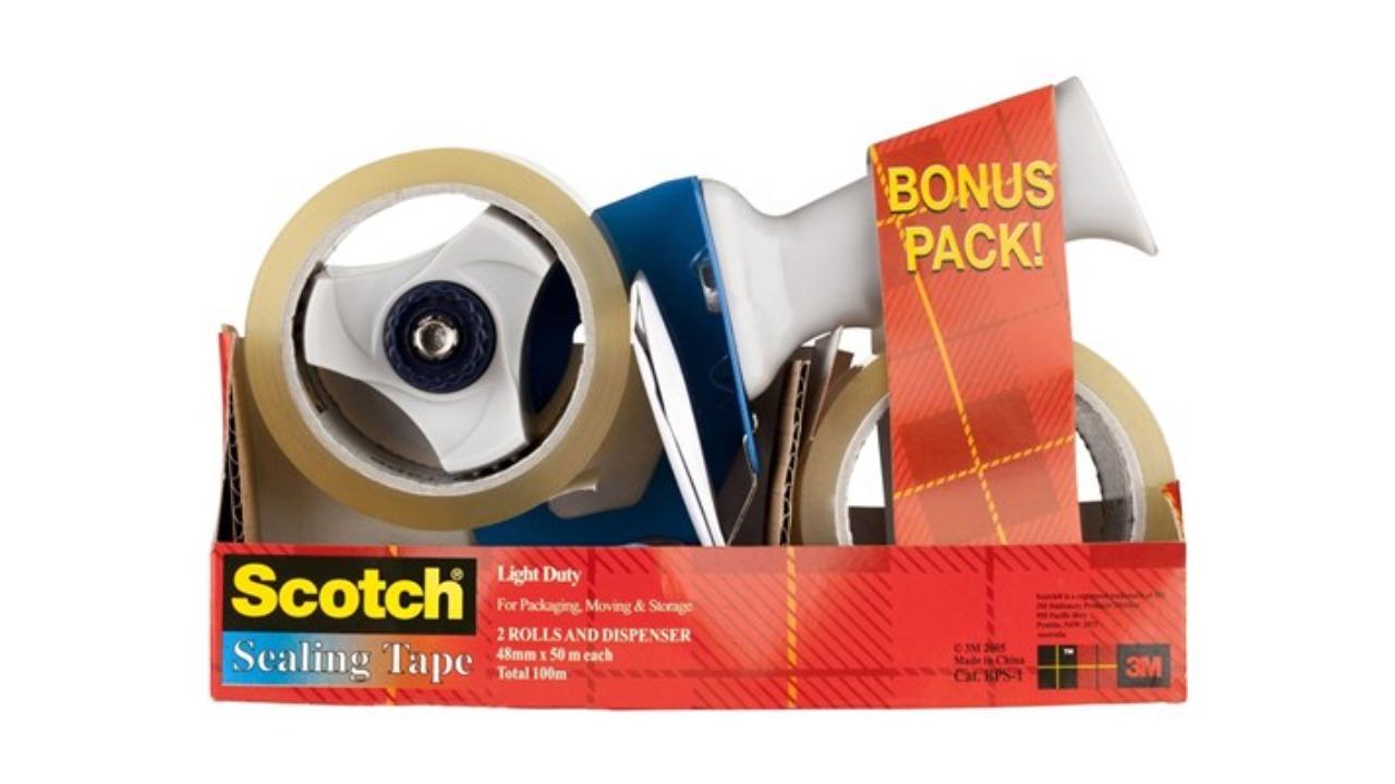 Scotch BPS-1 Dispenser and Pack of 2 Packaging Tape | Harvey Norman
