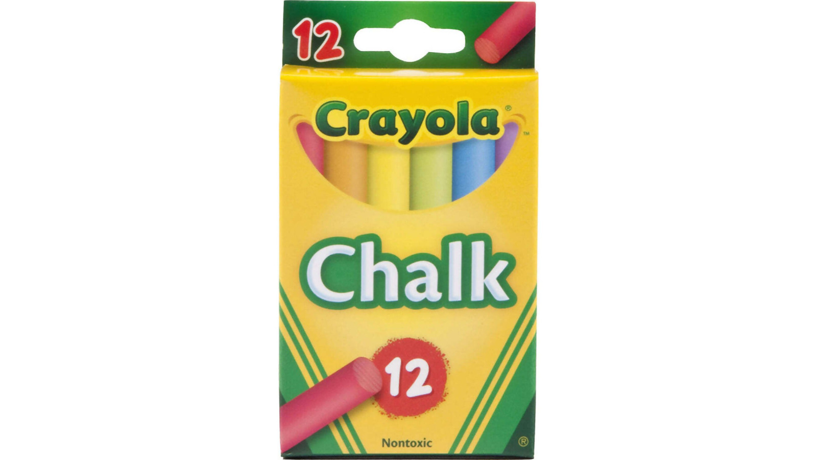 Crayola 12 Stick Chalk - Multi-Coloured | Harvey Norman