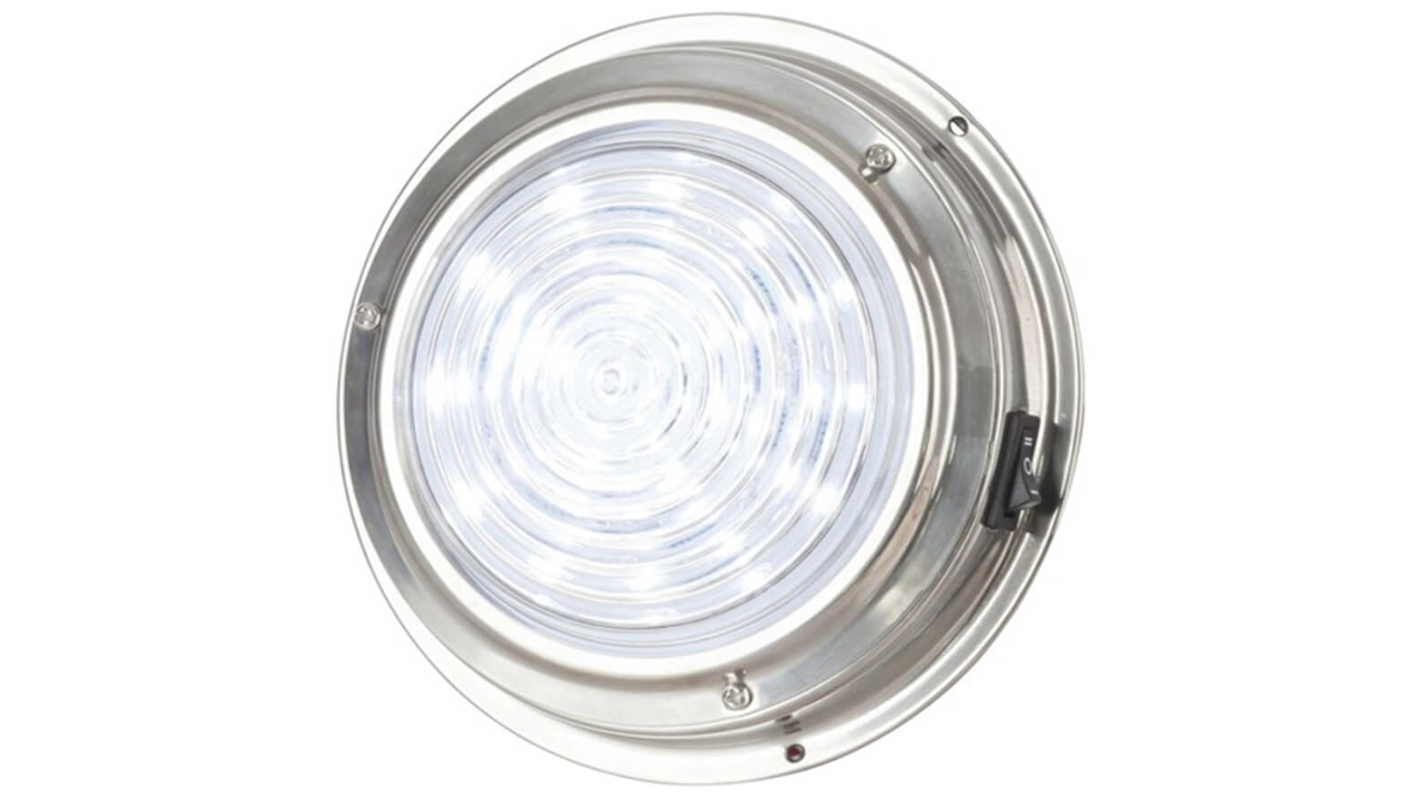 Dome Type 140mm White and Red LED Light and Switch - Stainless Steel ...