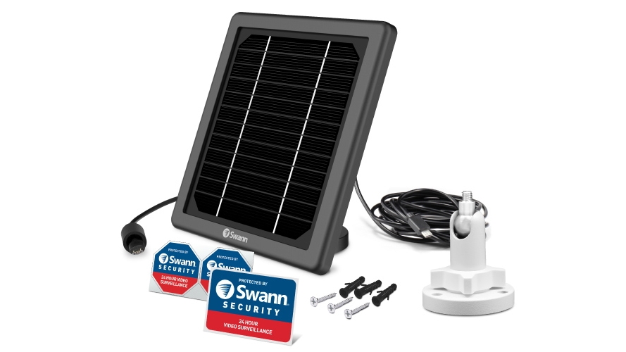 Swann Generation 2 Solar Panel + Outdoor Camera Mount | Harvey Norman