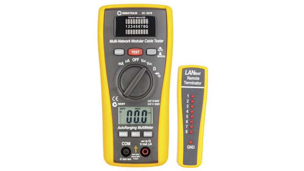 2-in-1 Network Cable LAN Tester and Digital Multimeter | Harvey Norman