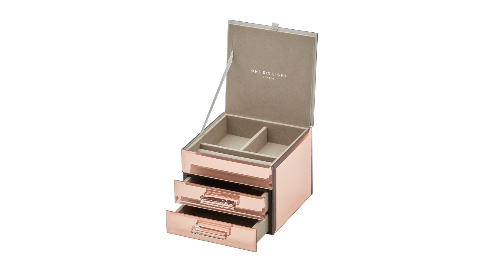 GABRIELLA Rose Gold Small Jewellery Box | Harvey Norman